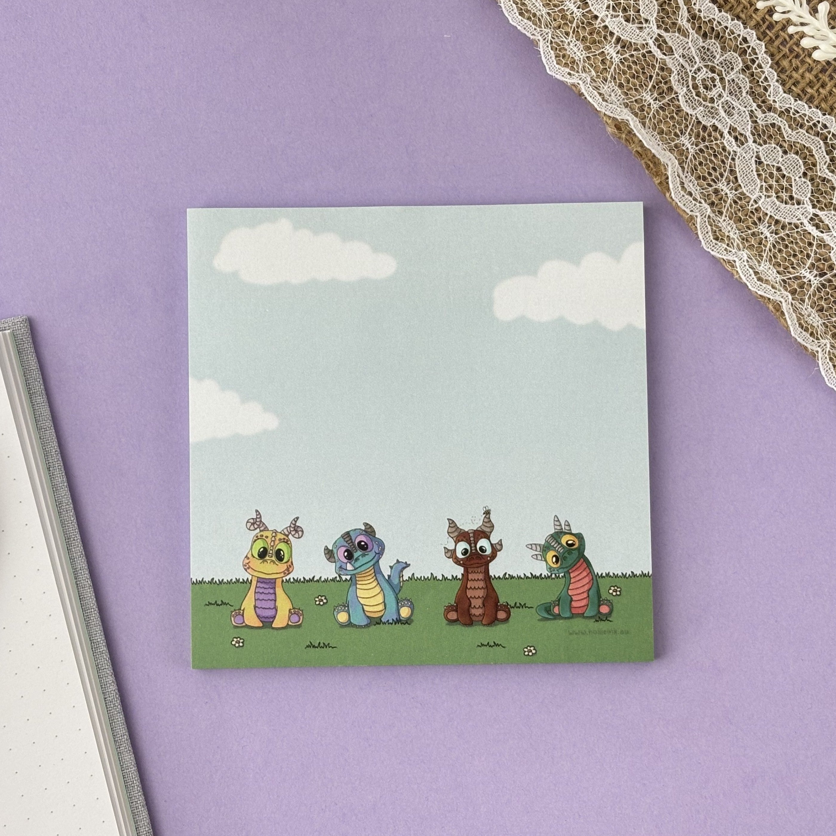Sticky Notes Little Dragons - HollieInk | The Ellipses Collection