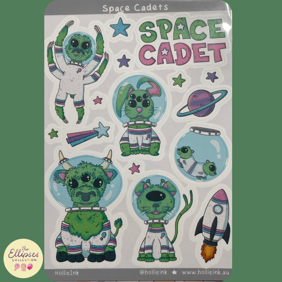 Space Cadets Sticker Sheet - Original by HollieInk | Ellipses – The ...